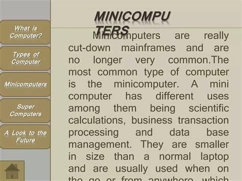 Minicomputers Pptx