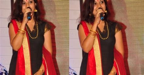 Singer Sumangali In Black Churidar Indian Dresses