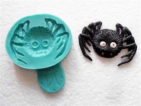 Silicone Mould Halloween Spider By Domozetov Art Etsy