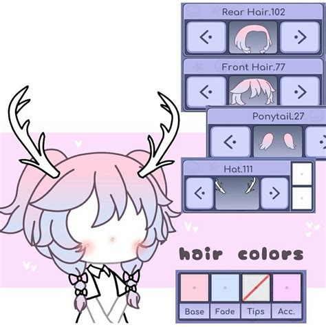 79 Gacha Life Girl Hair Ideas Character Outfits Club Hairstyles
