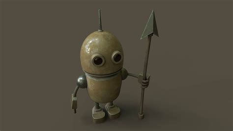 Stylized Robot Guard 3d Model By Art Teeves