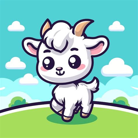 Premium Vector Vector Of Cute Goat Kawaii Mascot