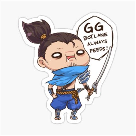 Yasuo Mains Sticker Sticker By Mtmix Redbubble