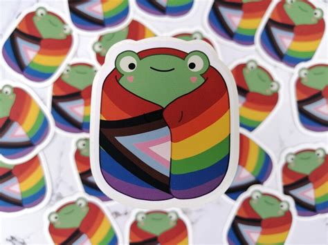 Pride Froggy Non Profit Lgbtq Sticker Etsy