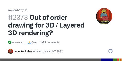 out of order drawing for 3d layered 3d rendering · raysan5 raylib