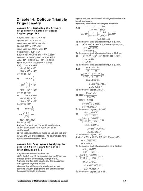Oblique Triangle Trignometry Pdf