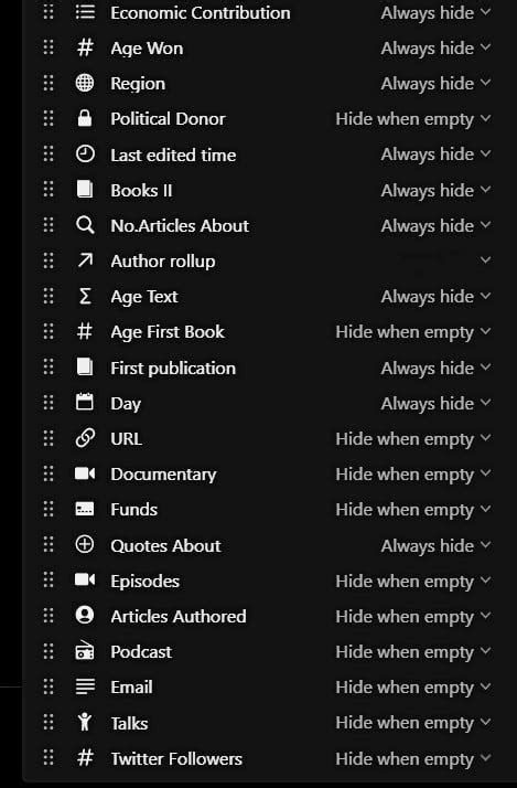 How Do I Completely Hide A Relation Property From My Page And Only Show It In A Database View
