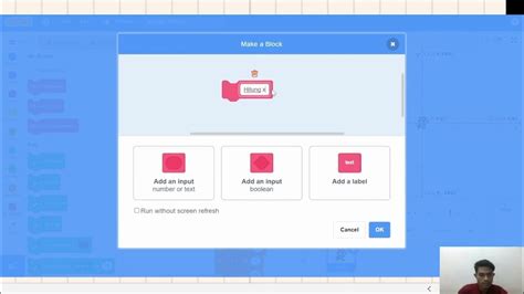 Program Scratch Menghitung Fungsi Kuadrat Youtube