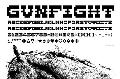 Gunfight 8 Bit Bitmap Typeface Masterbundles