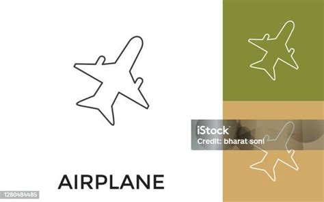 제목으로 편집 가능한 비행기 씬 선 아이콘입니다 모바일 응용 프로그램 웹 사이트 소프트웨어 및 인쇄 미디어에 유용합니다 관광에 대한 스톡 벡터 아트 및 기타 이미지 Istock