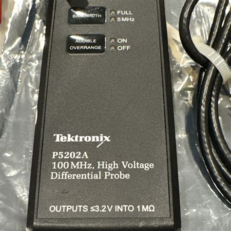 Tektronix P5202a High Voltage Differential Probe 100mhz Tested W