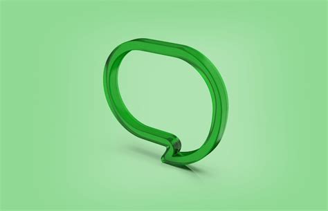 Premium Photo D Render With An Empty Speech Bubble Isolated On Background