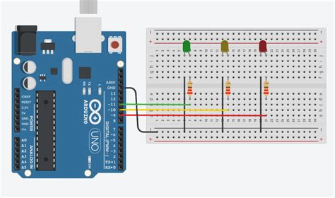 아두이노arduino Led를 이용하여 신호등 만들기