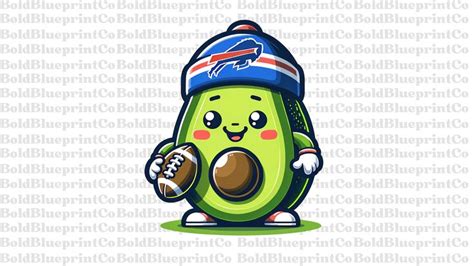 Cute Avocado Football Rugby Fruit Clipart Avocado Clipart Avocado