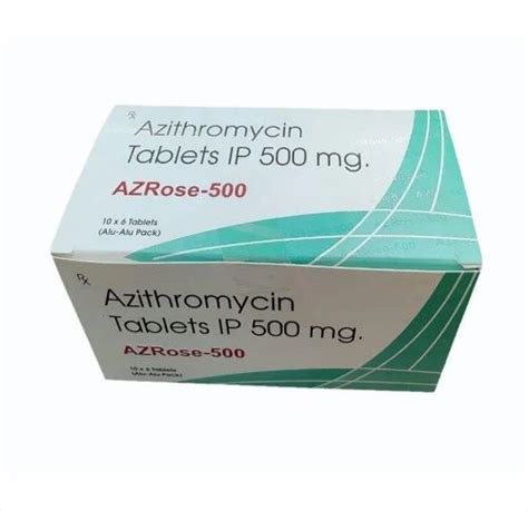 Azithromycin 500 Mg Tablets Ip At Rs 700 Box Azithromycin Tablets In