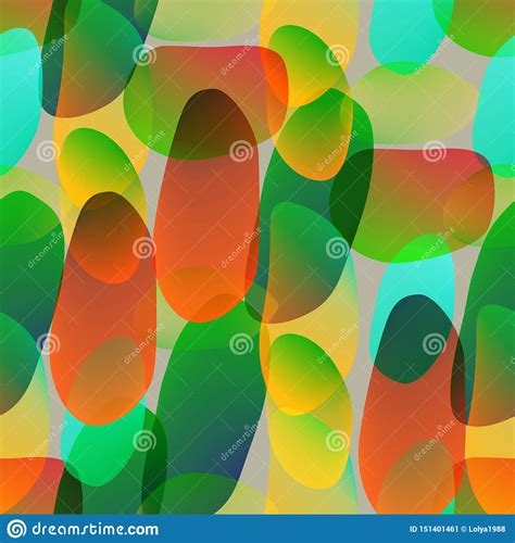 Vector Seamless Pattern Background With Abstract Colorful Shapes