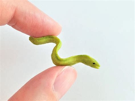 Tiny Eel Figurine Soft Plastic Animal For Diorama Or Aquarium Realistic