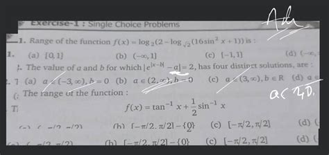 The Value Of A And B For Which Exba 2 Has Four Distinct Soluti