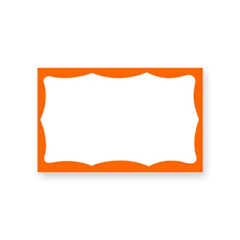Graffiti Hello My Name Is Type 2 Sticker Orange Vinyl Material Latest