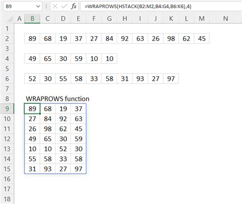 How To Use The Wraprows Function