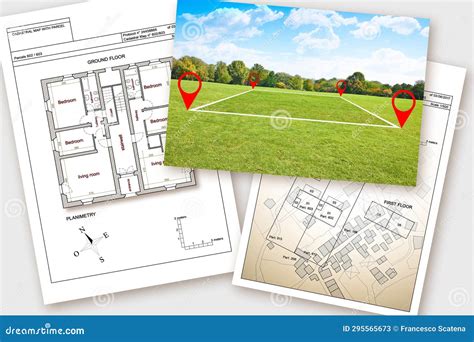 Cadastral Digital Map Stock Image 238326139