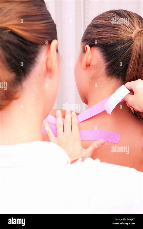 Dynamic Functional Bandage With Taping Stock Photo Alamy