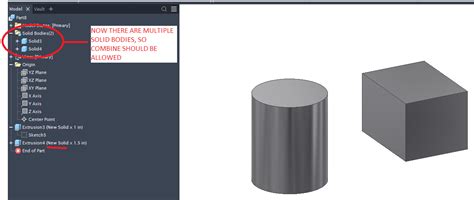 Solved Inventor 2023 Combine Tool Doesnt Work Autodesk Community
