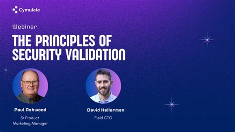 Cymulate On Linkedin The Principles Of Security Validation