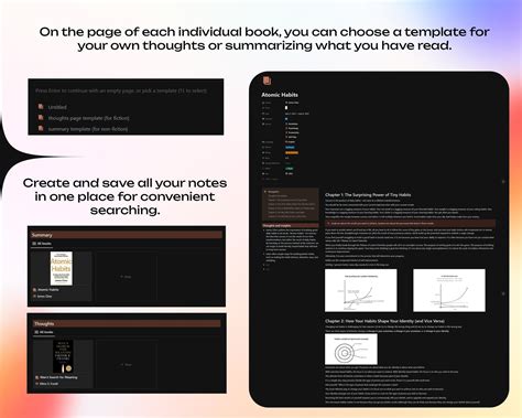 Book Tracker Notion Planner Reading Tracker Notion Dark Academia Notion Template Notion Reading