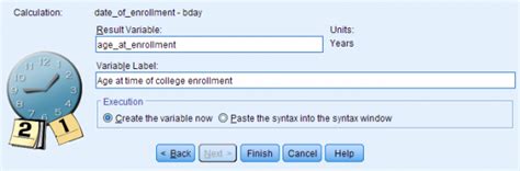Spss Tutorials Date Time Variables In Spss Hkt Consultant