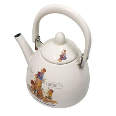 Hplusmall 인덕션 주전자 티팟 차 포트 법랑 주전자 곰돌이 16l 핫트랙스