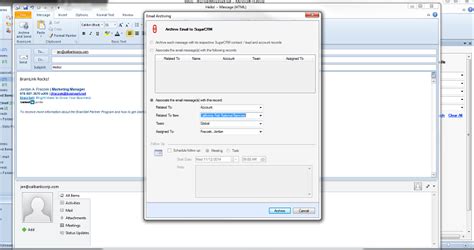 Brainlink — Sugarcrm Outlook Integration Plugin Brainsell