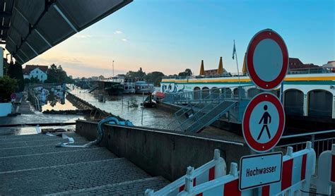 Hochwasser In Regensburg Der Donaupegel Am Donnerstag