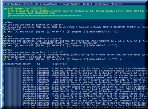 Microsoft Update With Pswindowsupdate 20 Blackcat Reasearch Facility