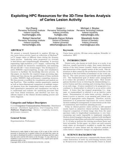 exploiting hpc resources for the 3d time indiana university