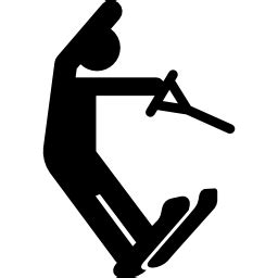 Water Ski Silhouette Free Sports Icons
