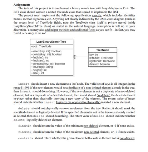 Solved Assignment The Task Of This Project Is To Implement