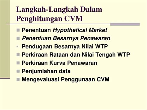 PPT Contingent Valuation Method CVM PowerPoint Presentation Free Download ID 5812335