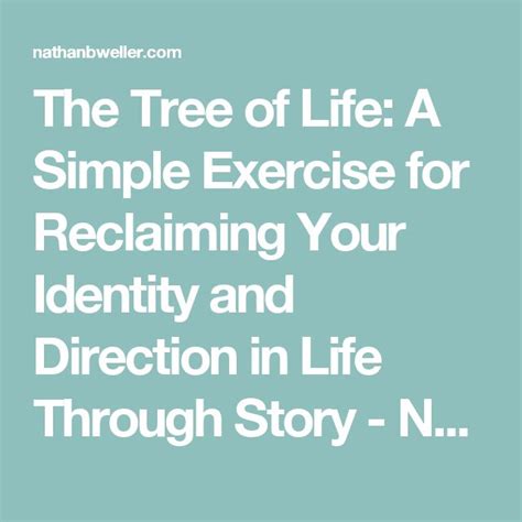 The Tree Of Life A Simple Exercise For Reclaiming Your Identity