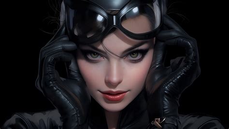 Catwoman Selina Kyle Dc Comics Wallpaper Purple Goggles