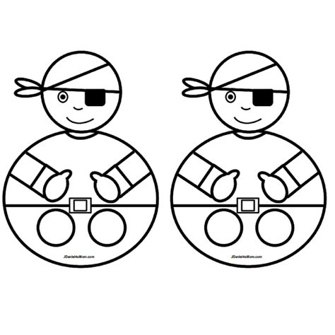 Pirate Template For Preschoolers Pirate Paper Hat Template Printable