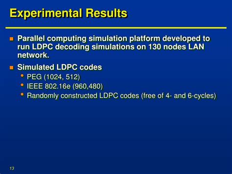 Ppt Improving Ber Performance Of Ldpc Codes Based On Intermediate Decoding Results Powerpoint