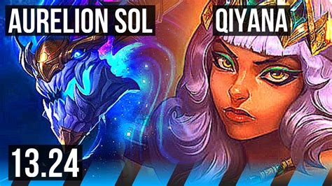 Aurelion Sol Vs Qiyana Mid 13425 500 Games Rank 10 Aurelion