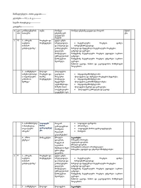 კომპლექსური დავალების ანალიზი მე 6 კლასები Pdf