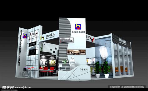 展览3d模型 二面开口设计图展示模型3d设计设计图库昵图网