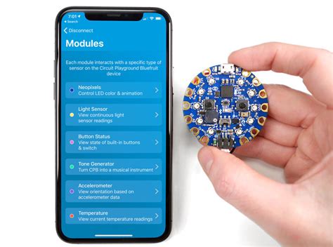 Overview Bluefruit Playground App Adafruit Learning System