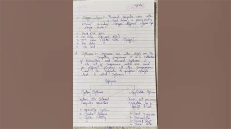 Ip Class 11 Notes Ch 1 Introduction To Computer System Youtube