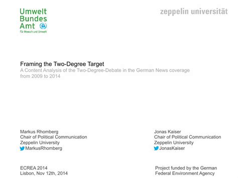 Pdf Framing The Two Degree Target Dokumentips