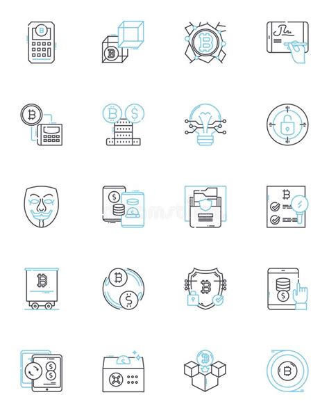 Artificial Measures Linear Icons Set Robotics Algorithms Automation