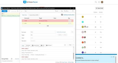 Cant Working Desktop Mode Bug Reports Uivision Rpa Software Forum